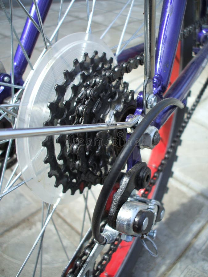 Gear of bicycle stock image. Image of switch, gear, metal - 8866523