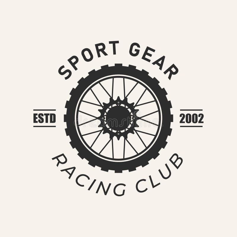 Gear Bike Icon Vintage Logo Design Vector Stock Illustration ...