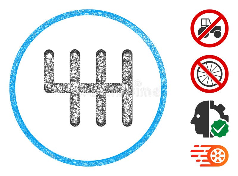 Gear Box Web Vector Mesh Illustration Stock Illustration - Illustration ...