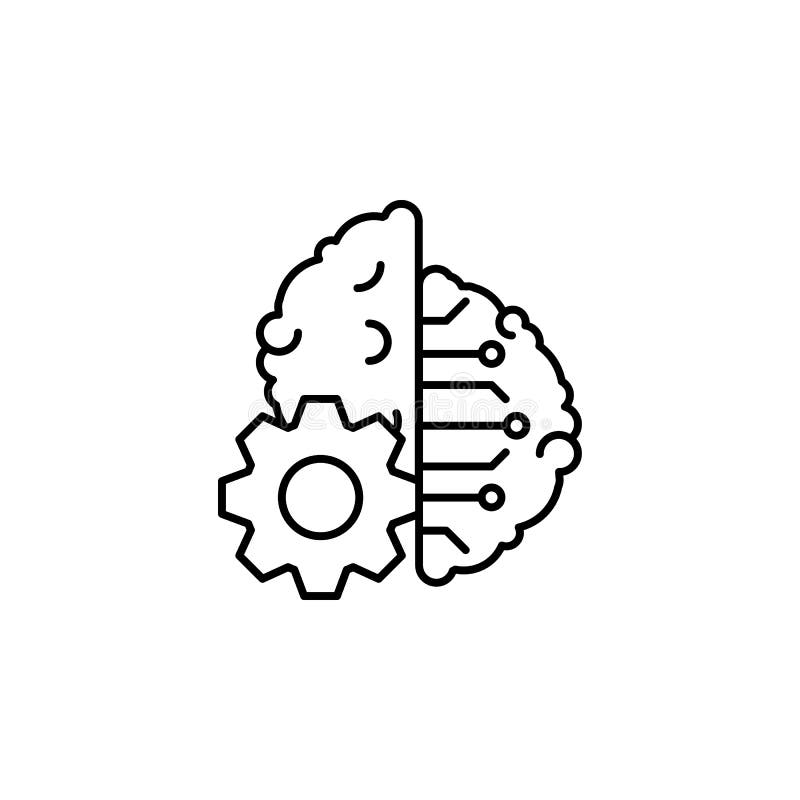 Brain Intelligence, Human Brain Icon. Element of Artificial ...