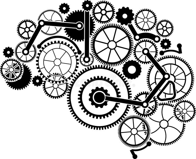 Brain Gears Vector