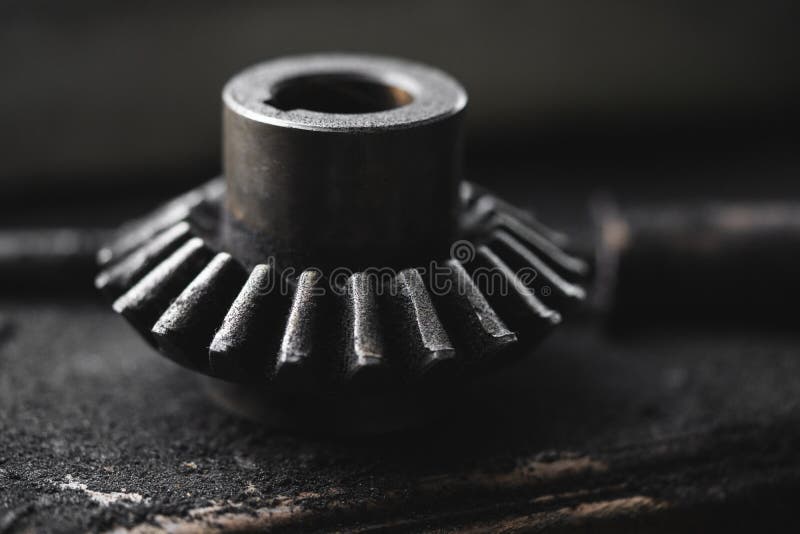 Gear from a Car Engine, Still Life with Good Light Black and White ...