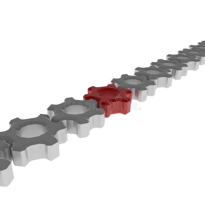 Gear Chain stock illustration. Illustration of technology - 4724121