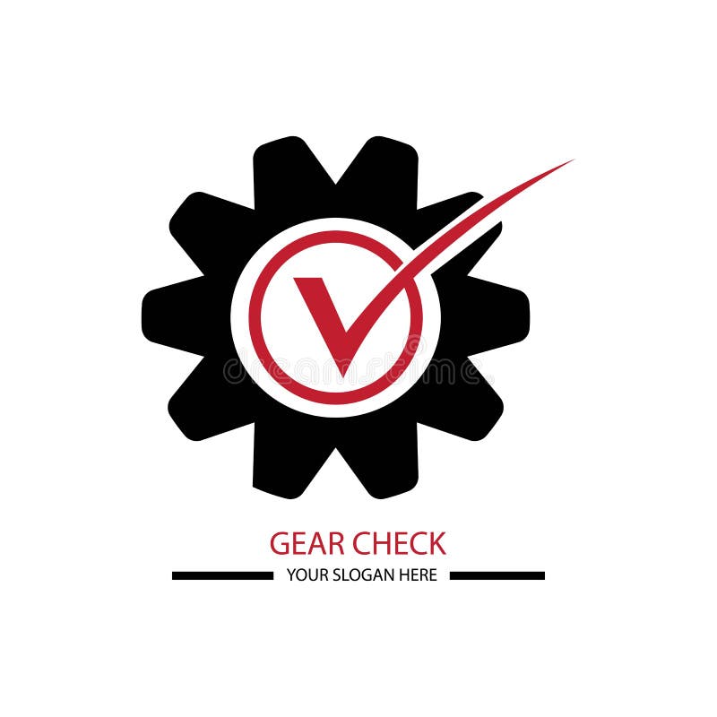 Gear check logo vector stock vector. Illustration of mechanical - 183459027