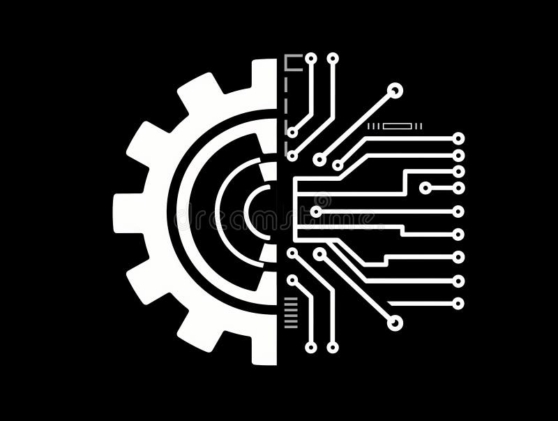Gear and Circuit Board Fusion Symbolizing Technology Integration Stock ... Gear and Circuit Board Fusion Symbolizing Technology Integration Stock ...