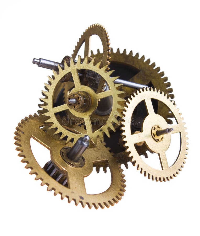 Clock gear set stock image. Image of connection, abstract - 56984389