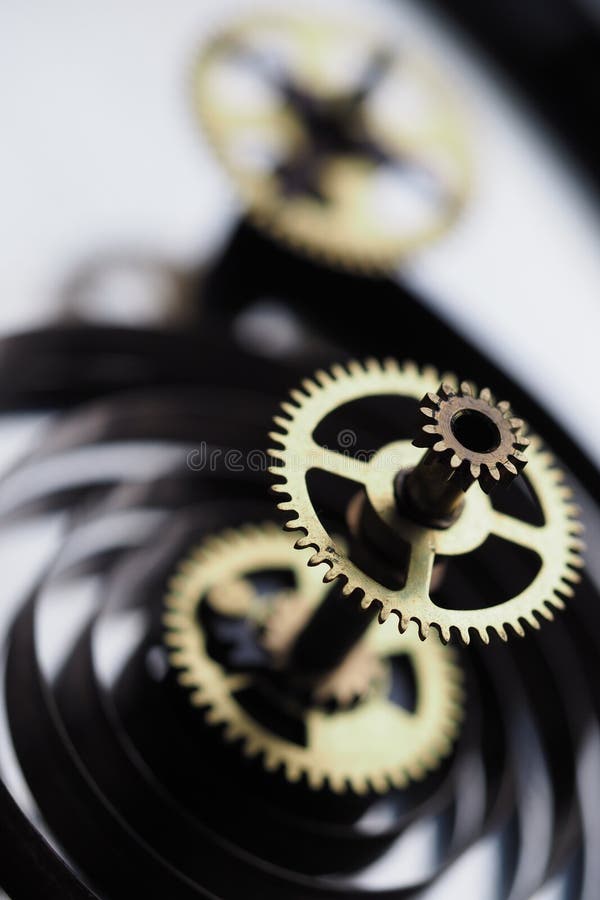 Gear Clock stock image. Image of time, rotation, background - 87533207
