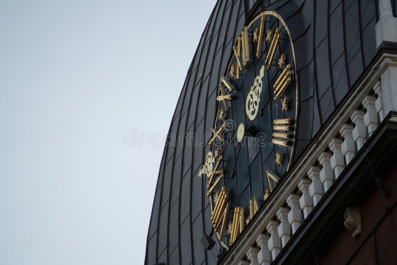 Gear of the Clock Machine of the Clock on the Clock Tower in Riga ...