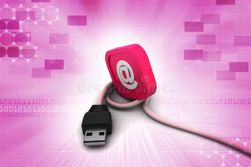 Gear Cog Connect with Cord Wire Stock Illustration - Illustration of ...