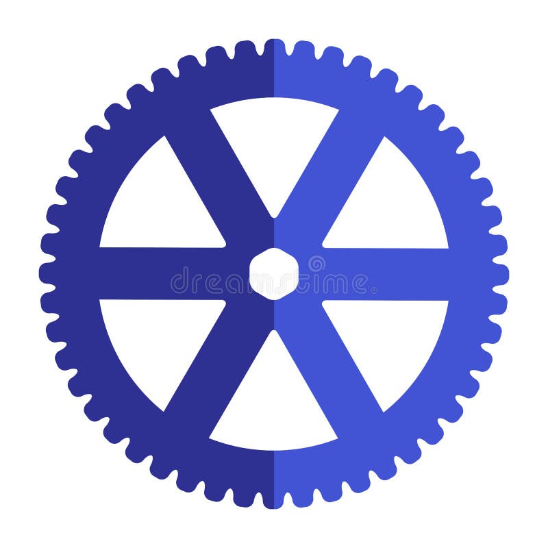 Gear or Cog Icon Vector Illustration Stock Vector - Illustration of ...