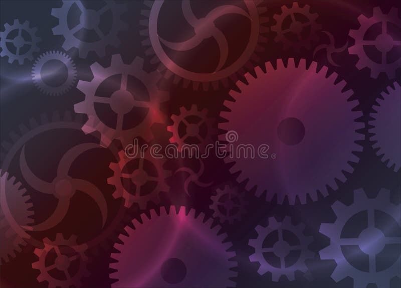 Gear, Cog Wheels Industrial Background. Stock Vector - Illustration of ...