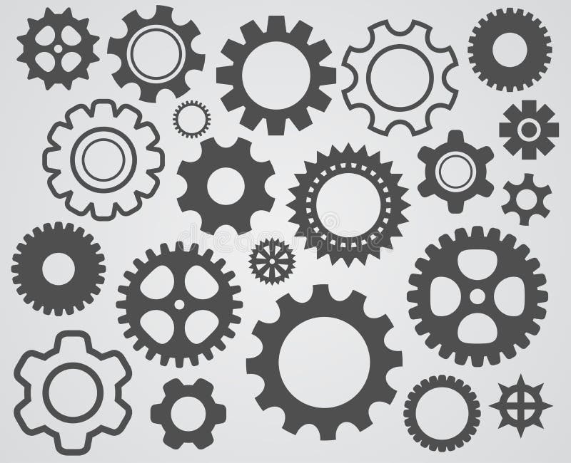 Gear Cogs Flying Out of Laptop Screen Concept Stock Vector ...