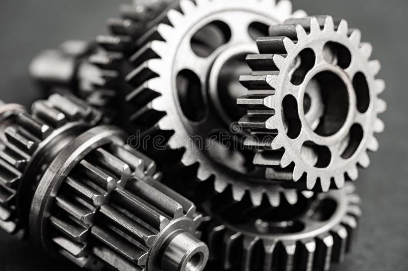 Gear and Cogs Wheels, Clock Mechanism, Brass Metal Engine Industrial ...