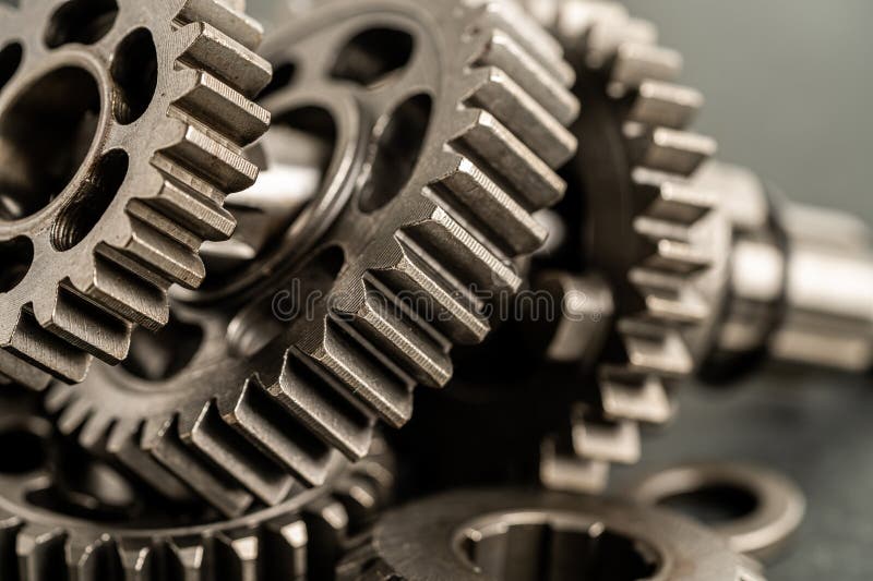 Gear and Cogs Wheels, Clock Mechanism, Brass Metal Engine Industrial ...