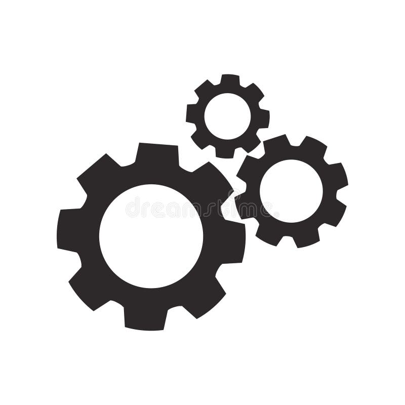 Gear cogwheel icon design stock vector. Illustration of design - 258576262