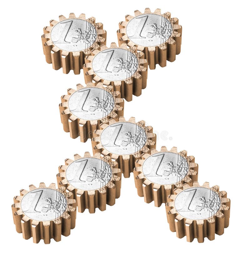 Gear coin stock photo. Image of market, currency, financial - 22411358