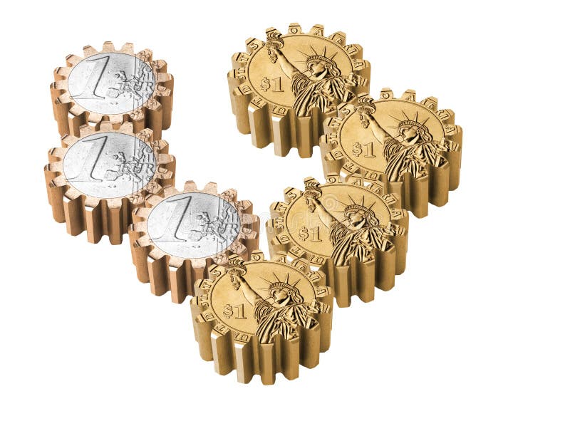 Gear coin stock image. Image of commerce, cash, economy - 22411499