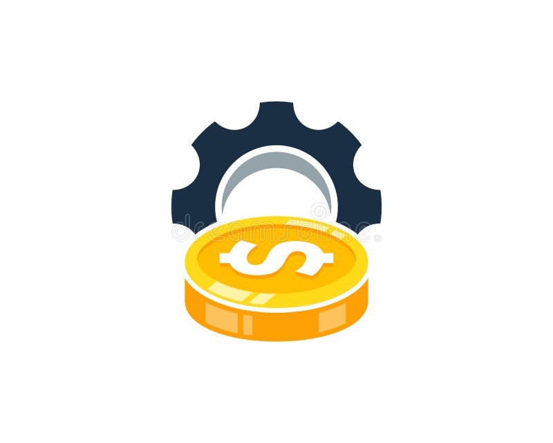 Gear Money Logo Icon Design Stock Vector - Illustration of creative ...