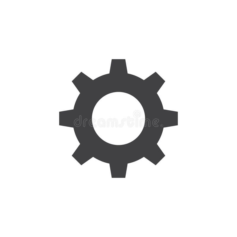 Gear Colored Flat Icon Vector Design Illustration Stock Vector ...