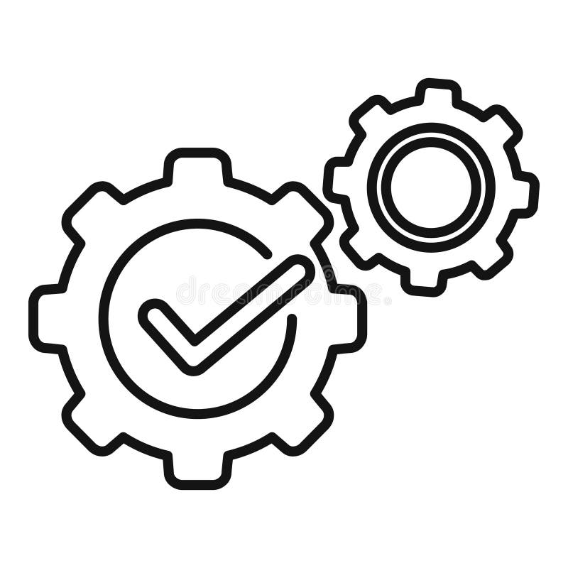 Gear Control Icon Outline Vector. Project Change Stock Vector ...