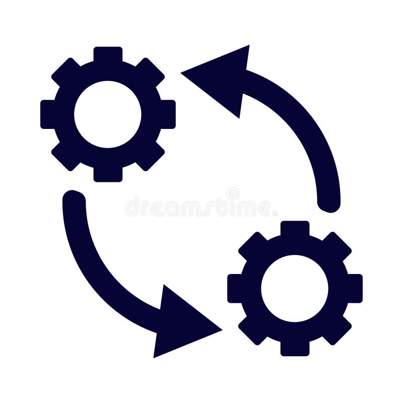 Gear, Convert, Management, Management Converting Icon Stock Vector ...