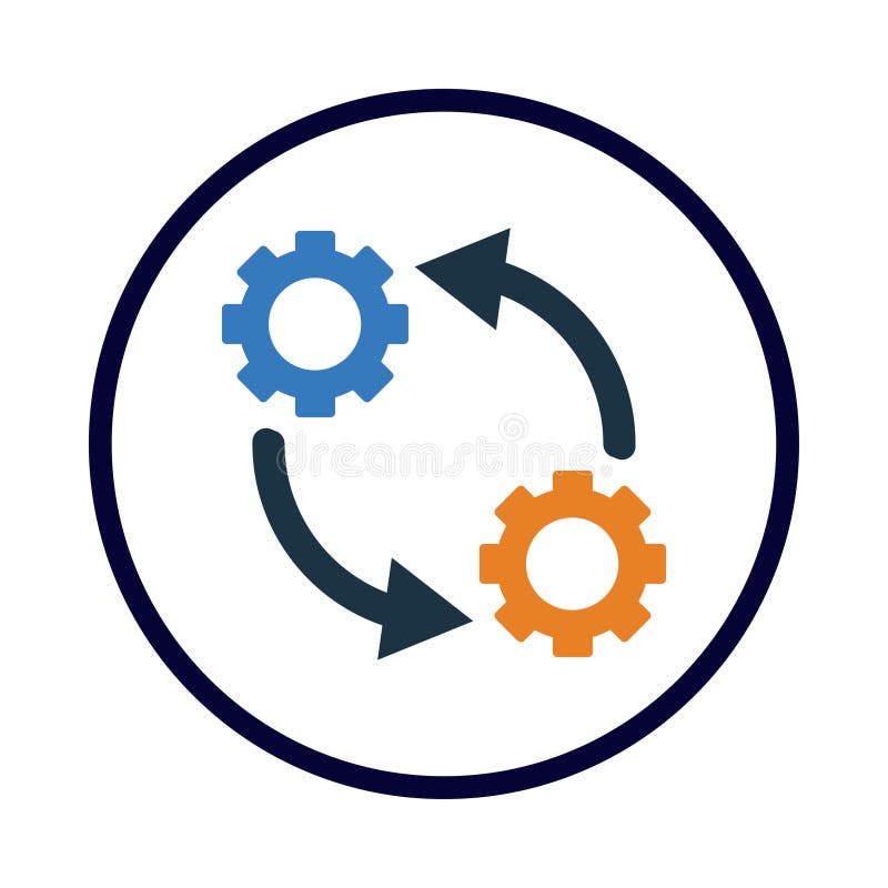 Gear, Convert, Management, Management Converting Icon Stock Vector ...