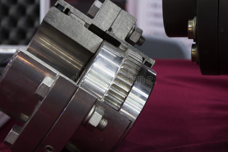 Gear Coupling for Motor Transmission Stock Image - Image of bolt, black ...