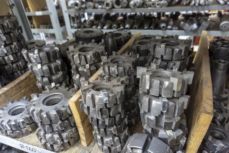 Gear Cutting Tool in a Warehouse in a Workshop, a Worm Cutter for Gear ...