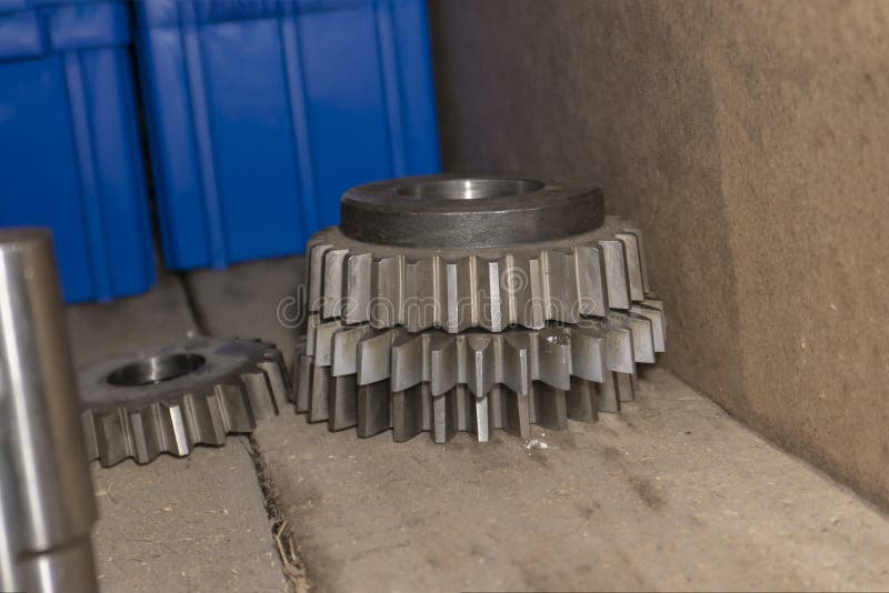 Gear Cutting Tool in a Warehouse in a Workshop, a Worm Cutter for Gear ...