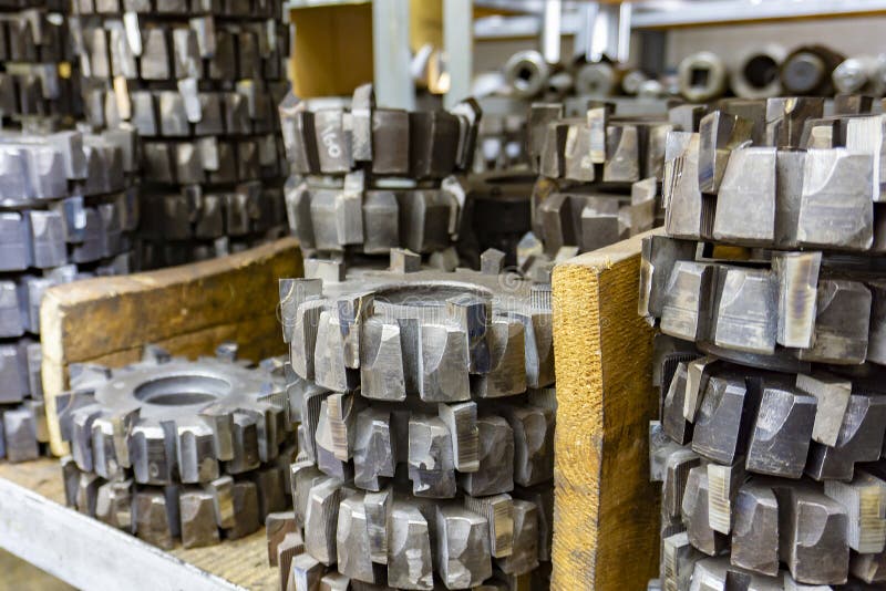 Gear Cutting Tool in a Warehouse in a Workshop, a Worm Cutter for Gear ...