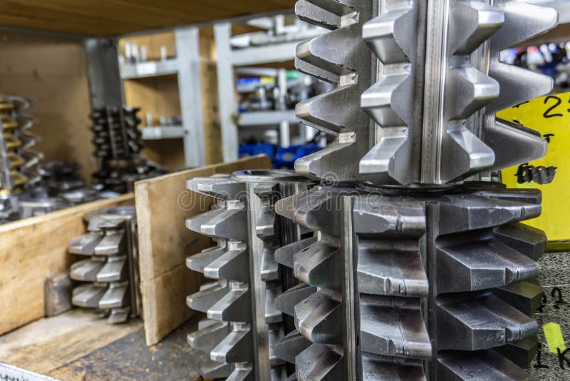 Gear Cutting Tool in a Warehouse in a Workshop, a Worm Cutter for Gear ...