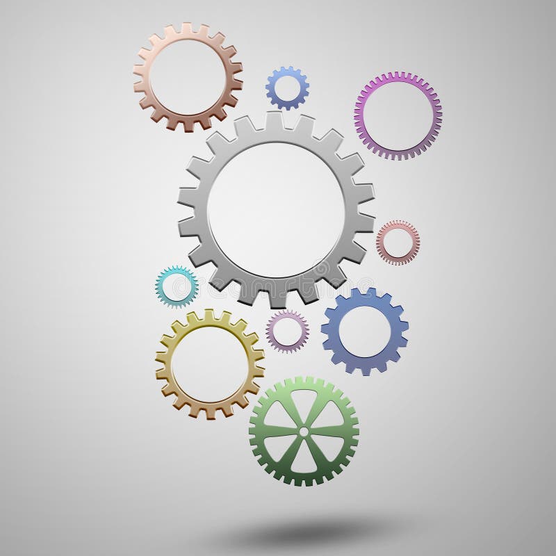 Gear design stock illustration. Illustration of blue - 32571594