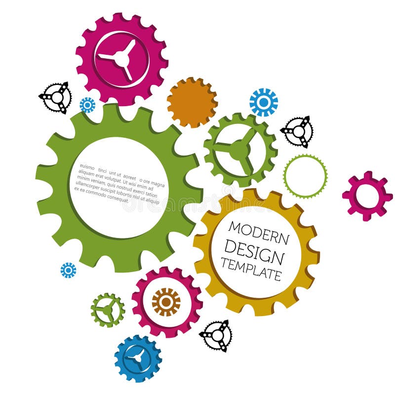 Gear designs stock illustration. Illustration of mechanism - 112668518