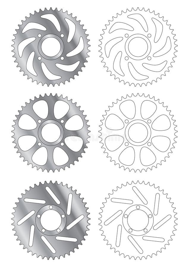 Gear disc vector stock vector. Illustration of keyline - 12707445
