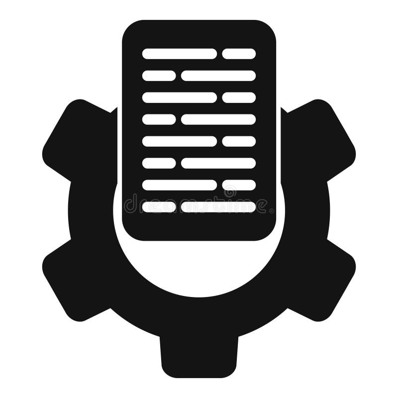 Gear Dual Technical Icon Simple Vector. Phone Ram Lens Stock Vector ...