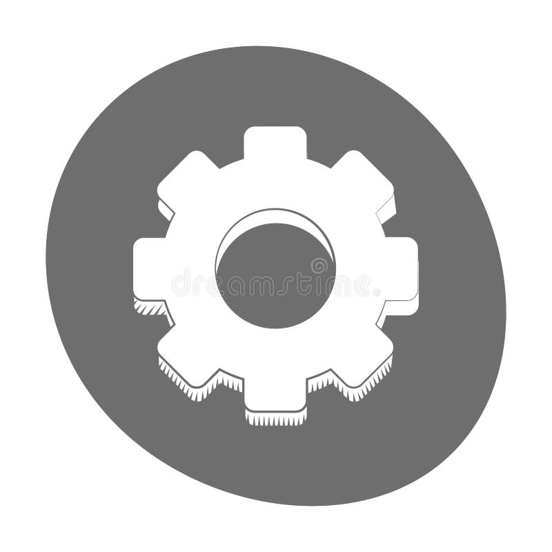 Gear Illustration. Machine Icon. Cog Design Stock Vector - Illustration ...
