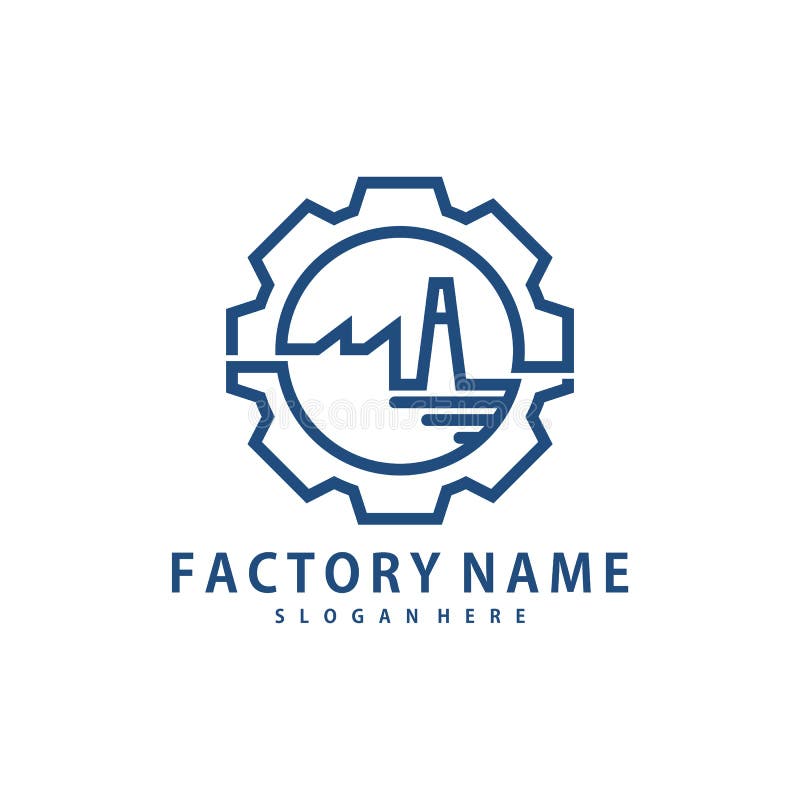 Gear Factory Logo Design Vector, Creative Factory Logo Design Template ...