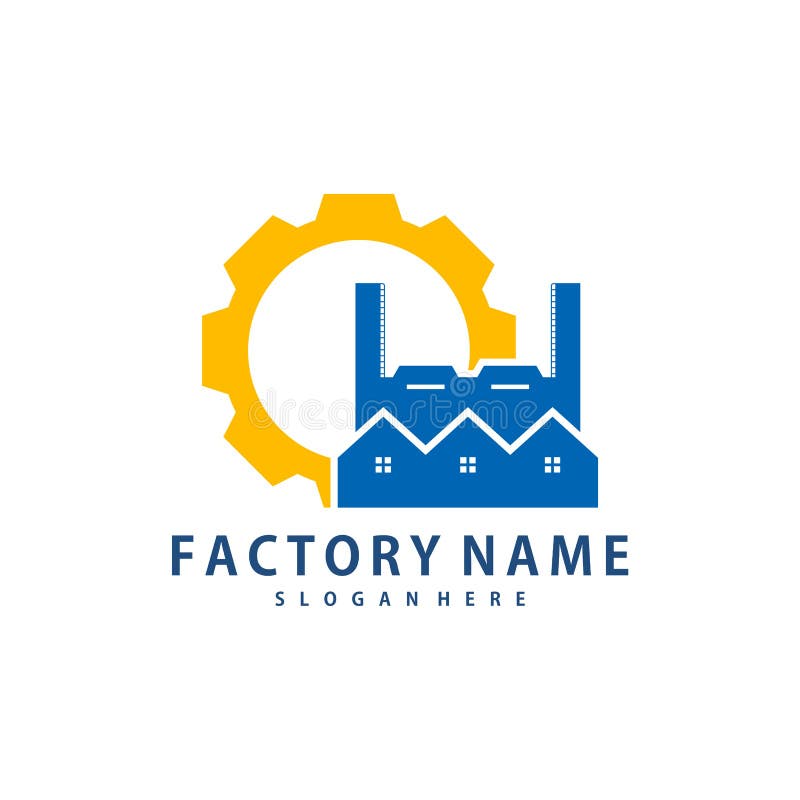 Gear Factory Logo Design Vector, Creative Factory Logo Design Template ...