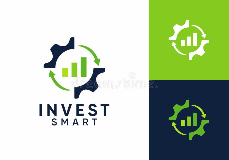 Gear with Finance Logo. Chart Arrow Growth Vector Design Stock Vector ...