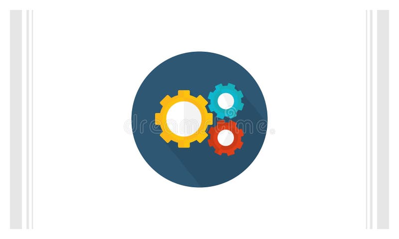 Gear Flat Icon Vector Template, Technology Design Icon Concepts ...