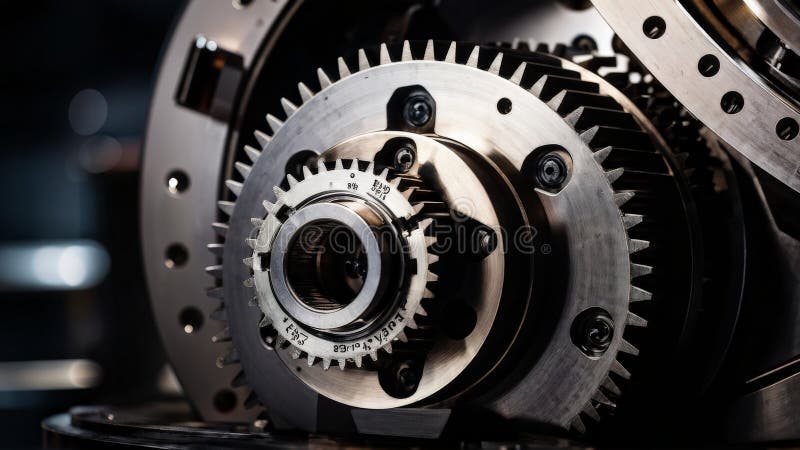 Gear and gears of a car. stock illustration. Illustration of gear ...