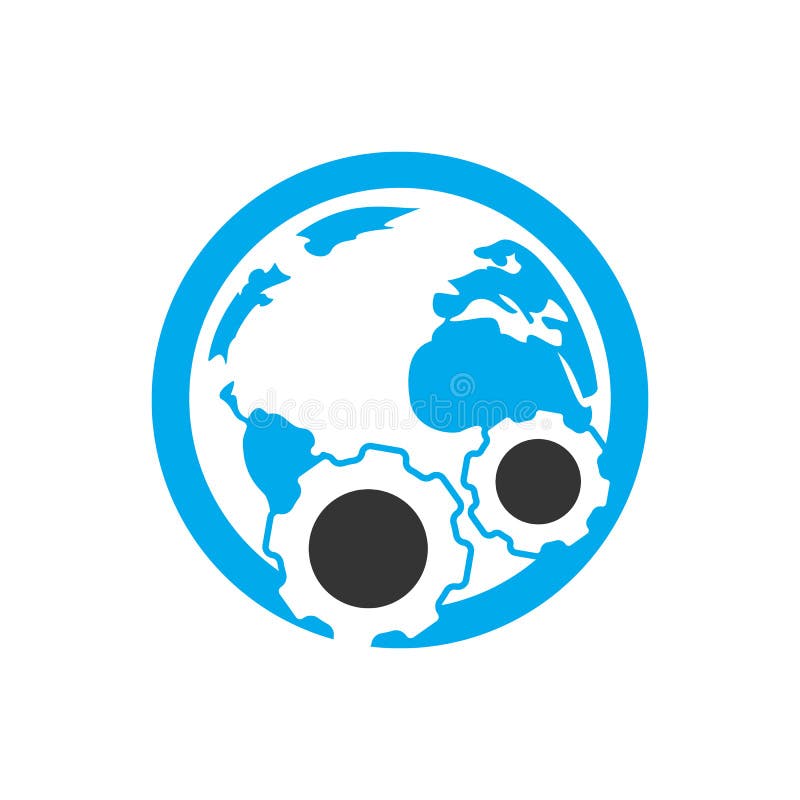 Gear Earth Logo Global Gear Design Stock Illustrations – 726 Gear Earth ...
