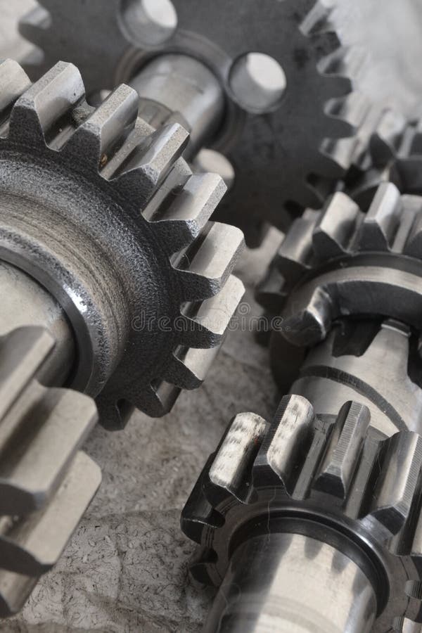 Gear on grey stock photo. Image of technology, link, teeth - 41047580
