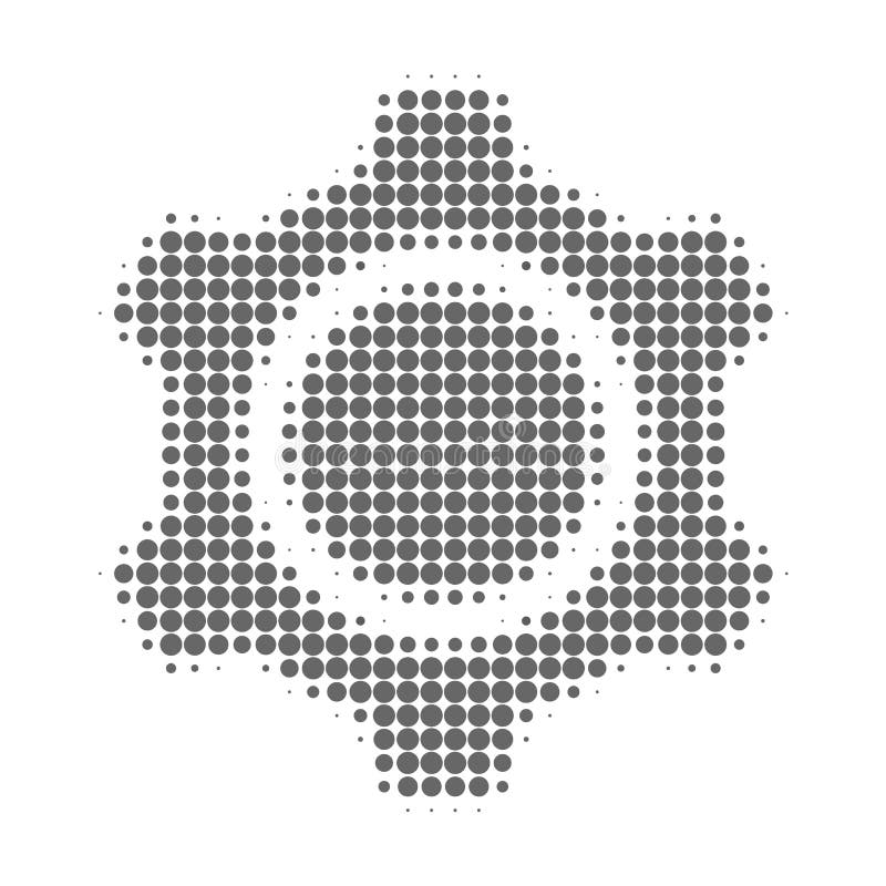 Gear Halftone Dotted Icon stock vector. Illustration of dots - 139461250