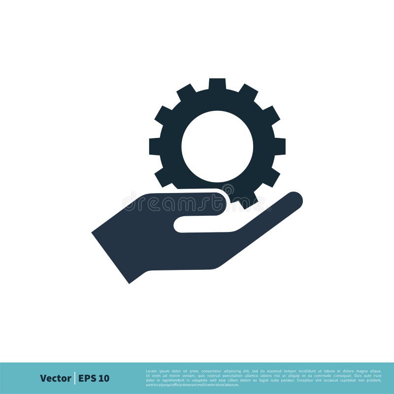 Gear Hand Icon Vector Logo Template Illustration Design. Vector EPS 10 ...