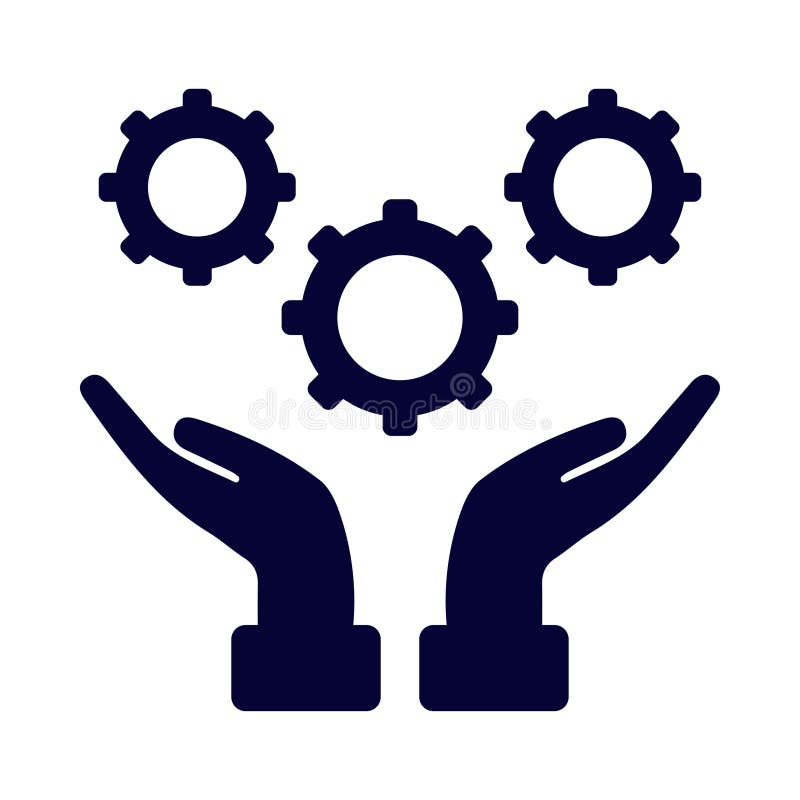 Gear, Hand, Maintain Care Icon Stock Vector - Illustration of hardware ...