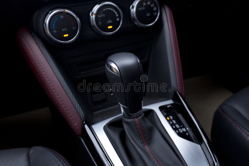 Gear handle stock photo. Image of gearstick, leather - 78573868