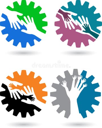 Two Blue Helping Hands Stock Illustrations – 75 Two Blue Helping Hands ...