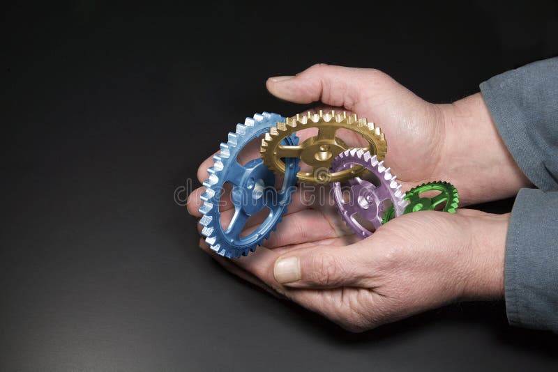 Background of 3D gears stock illustration. Illustration of ...