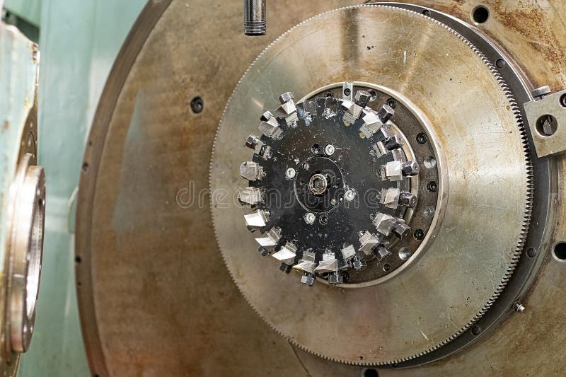 Gear Head with Cutters for Making Gears on a Gear Cutting Machine Stock ...